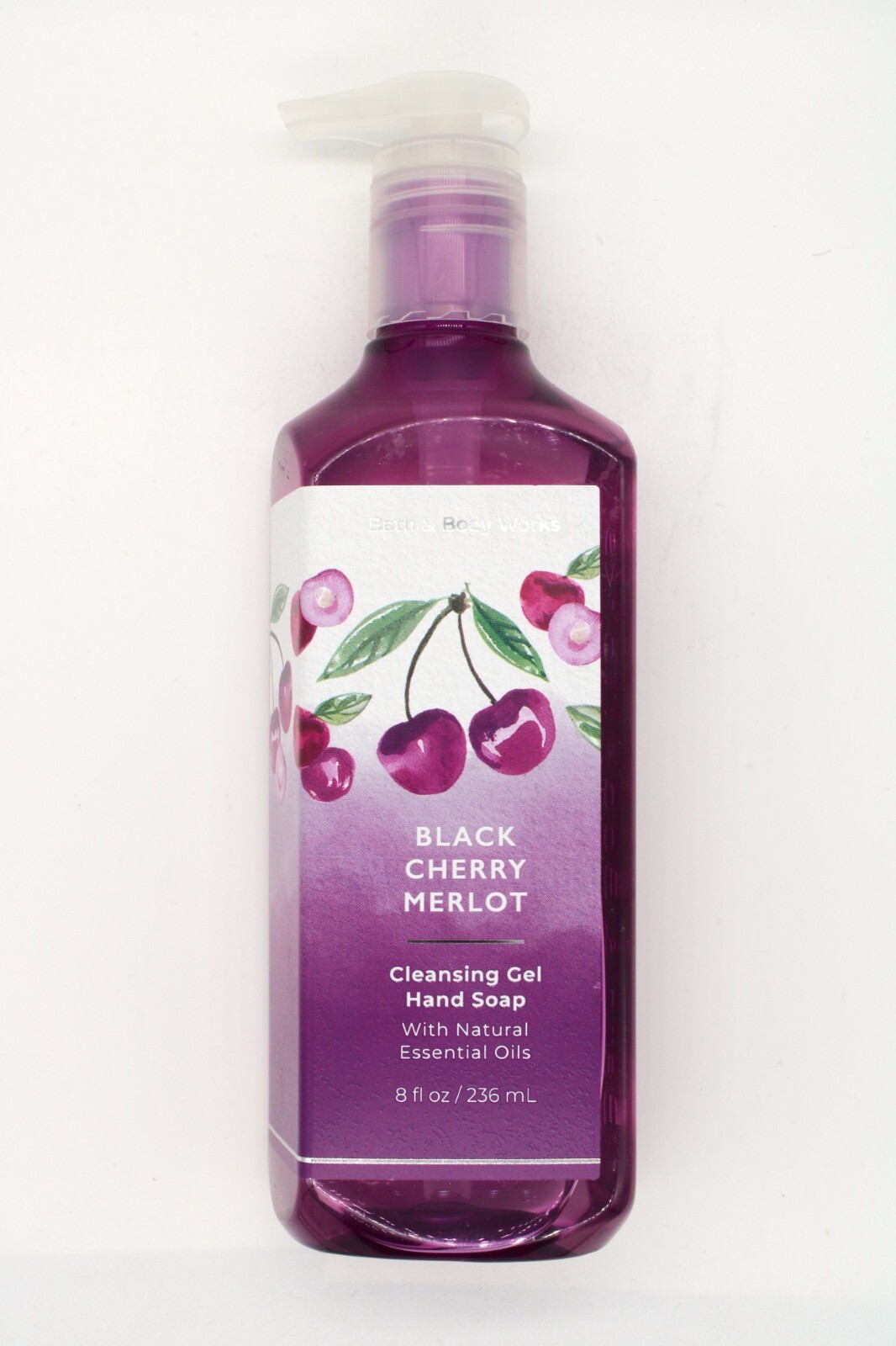 Bath and Body Works BLACK CHERRY MERLOT Cleansing Gel Hand Soap 8 fl oz ...
