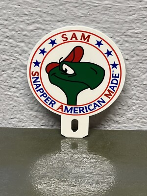 SNAPPER SAM Metal Plate Topper Sign Mower Sales Service Garage Gas Oil ...