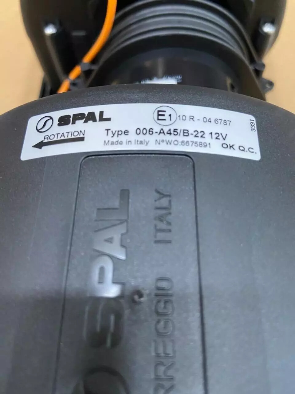 SPAL Blower Motor 12volts with 3 speed resistor - 006-A45-B-22 (OEM) | eBay