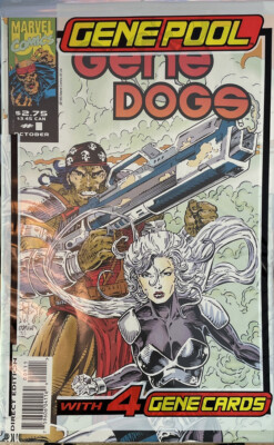 Gene Dogs #1 Marvel UK Gene Pool 1993 Sealed Poly Bagged With Cards ...