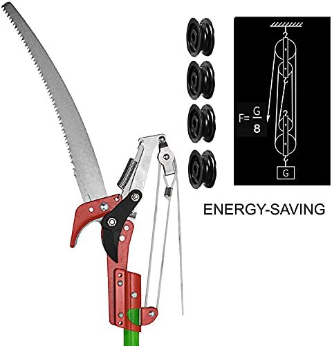 26 Feet Tree Extended Pruner Pole Saws For Tree Trimming scissor + Saw ...