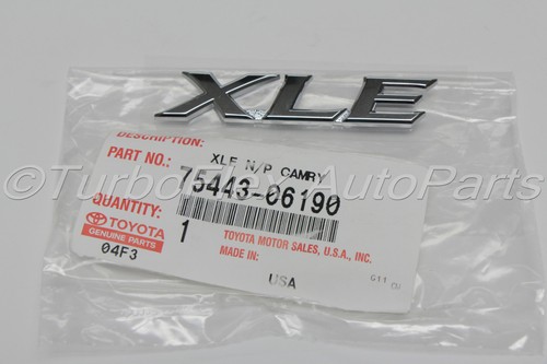 Toyota Camry 2007-2011 XLE Trunk Lid Emblem Genuine OEM 75443-06190 | eBay