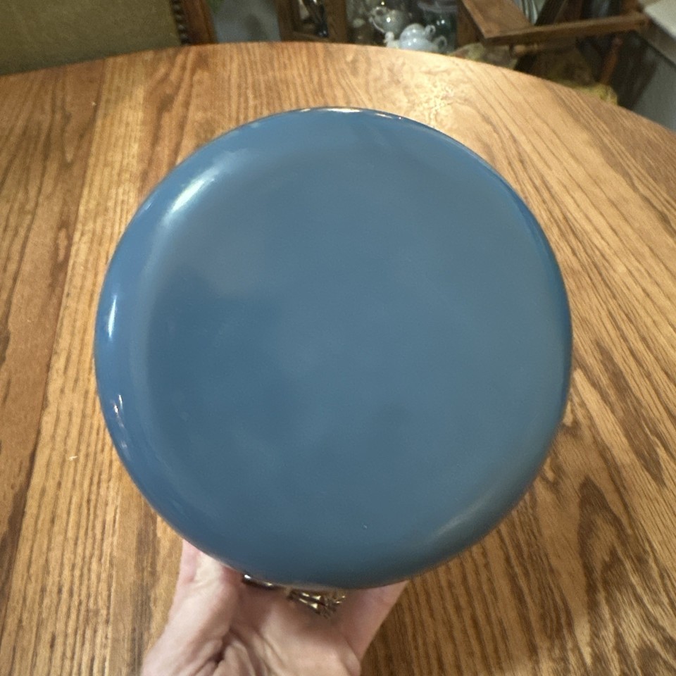 Vintage Blue Barcode Enamelware Bowl MCM Mid Century Modern | eBay