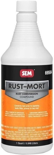Rust Mort 69504 Acidic Compound, 1 qt Bottle, Green | eBay