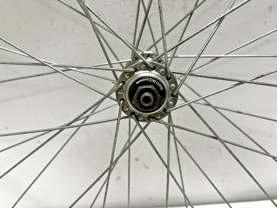 Vintage 1980s Araya 36-Spoke Bronze Aluminum 26" Front Wheel Deore HB ...