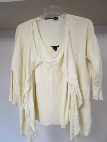 Boston Design Studio Women Cascade Cardigan Twinset Size XL | eBay