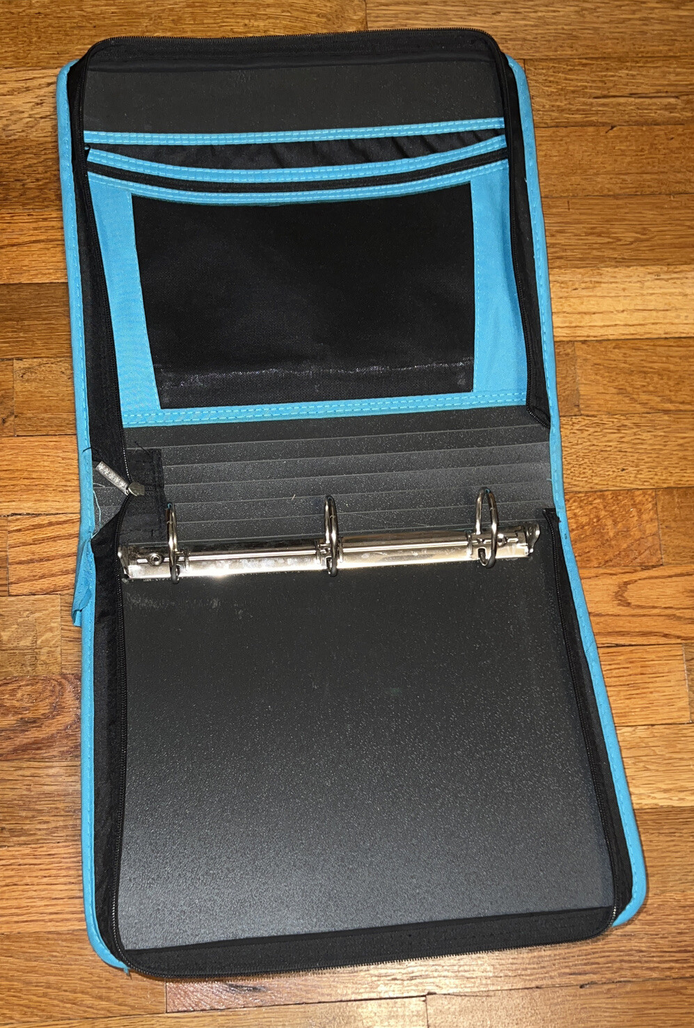 Vintage Mead Five Star BlackBlue 3 Ring Trapper Keeper Zip Binder ...