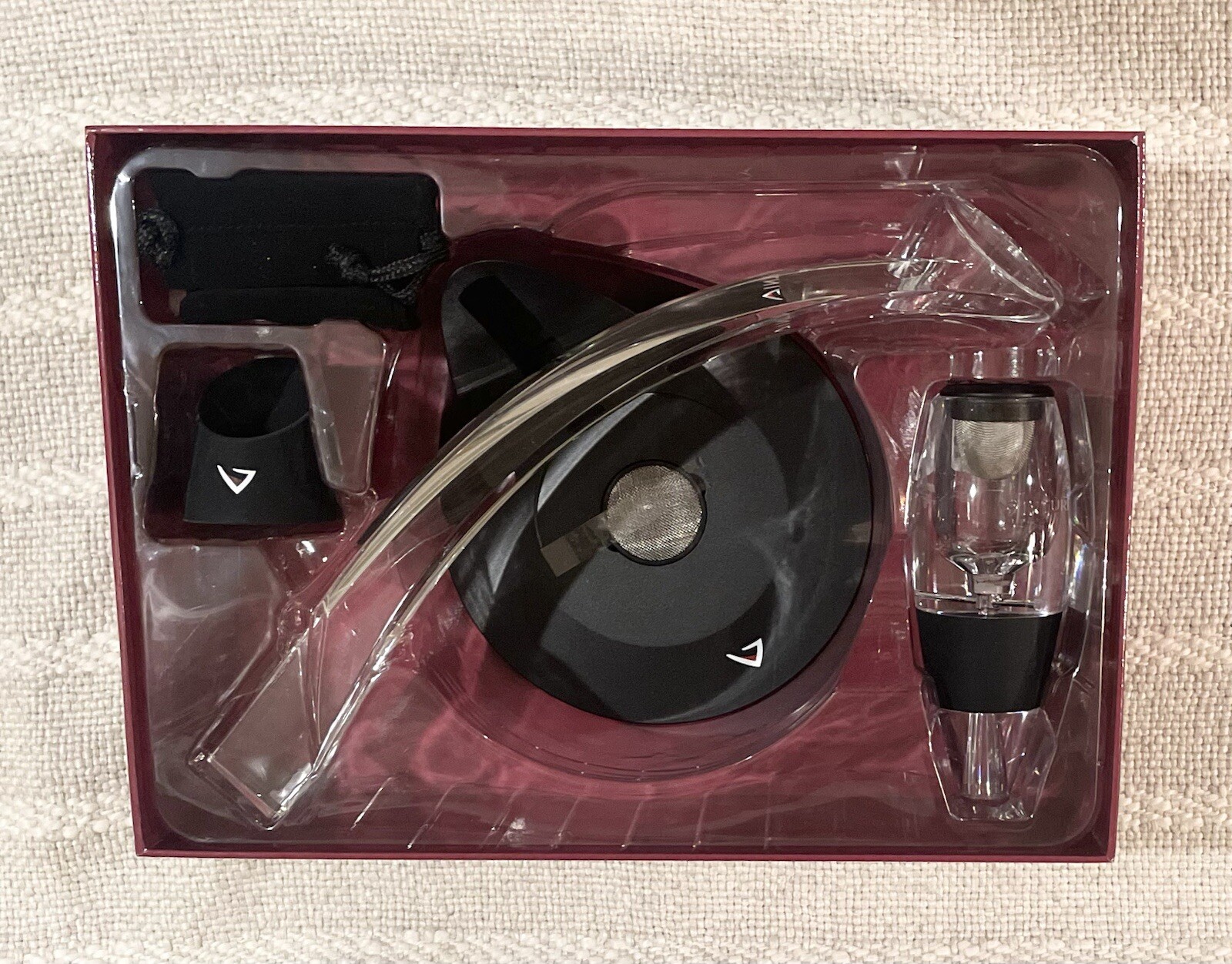 Vinturi Deluxe Aerator Set Red Wine Aerator & Tower Set V1071 | eBay