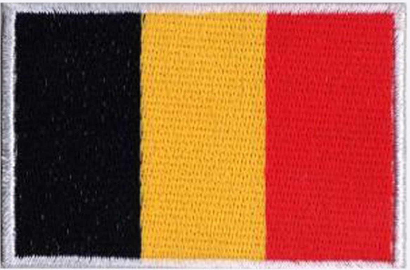 Patch Belgique Belgium écusson patche drapeau Belge 70 x 45 mm à coudre ...