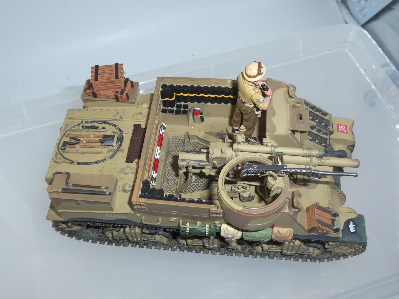 KING AND COUNTRY EA058 BRITISH M7 PRIEST TANK MILITARY VEHICLE ...