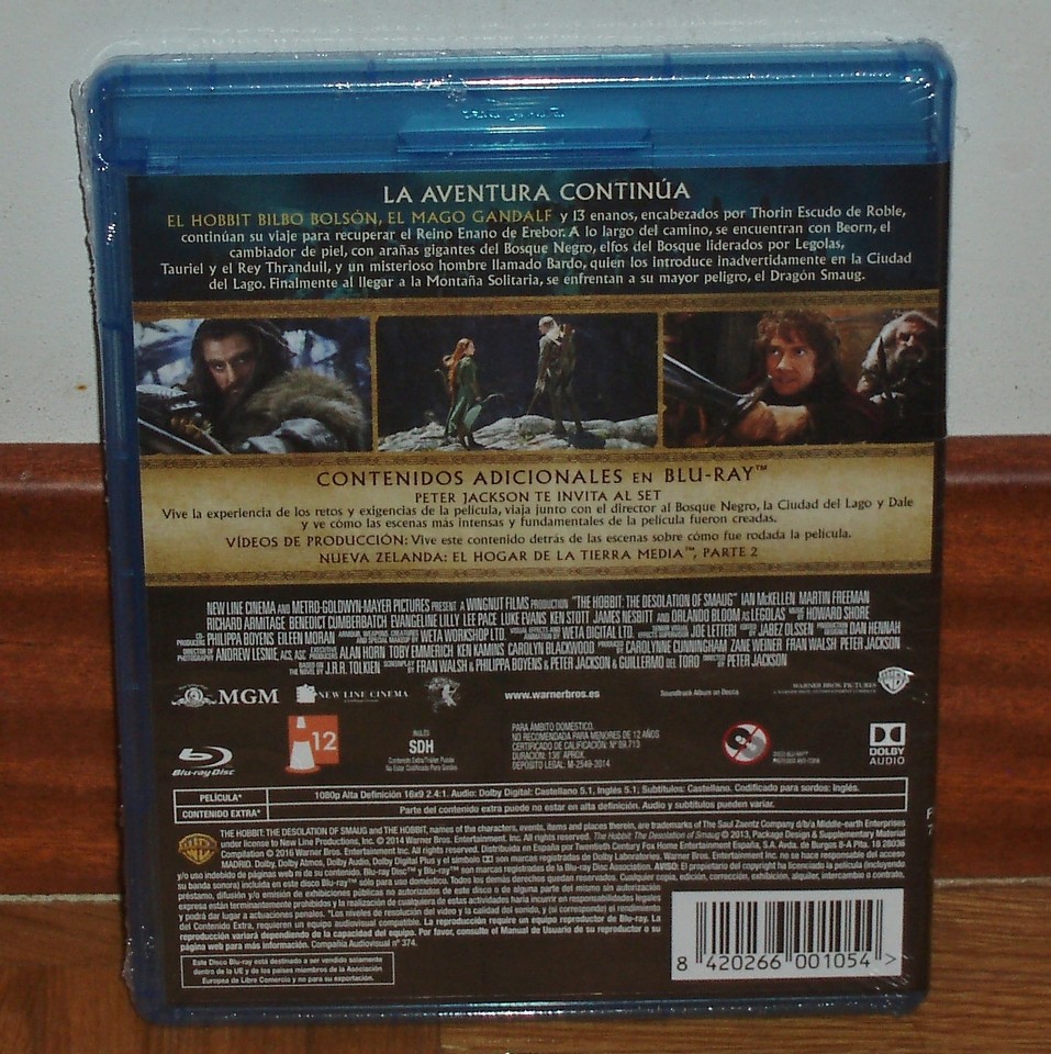 Il Hobbit La Desolazione di Smaug The Blu-Ray Sigillato Nuovo (Senza ...