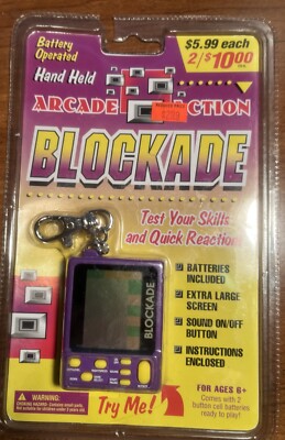 RARE! MGA Entertainment Arcade Game Keychain - Blockade 1997 New Sealed ...