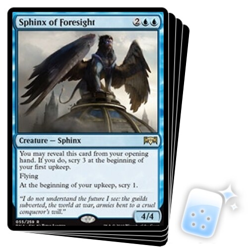 Sphinx Of Foresight X4 M/NM Magic: The Gathering MTG Ravnica Allegiance ...