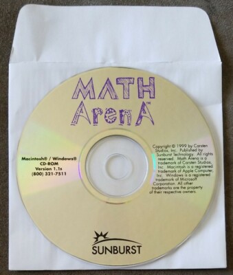 Math Arena Win / Mac CD Software: Learning Numbers Algebra Geometry ...