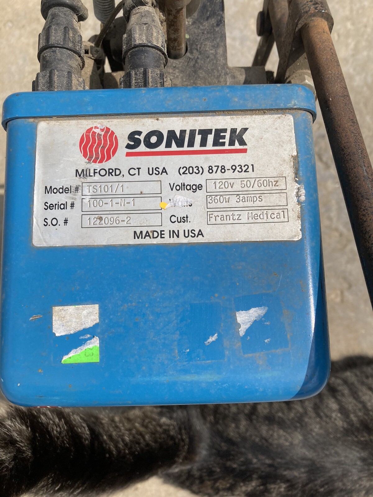 SONITEK TS 101/1 Thermal Press Heat 120vac TS-100 series SEE ...