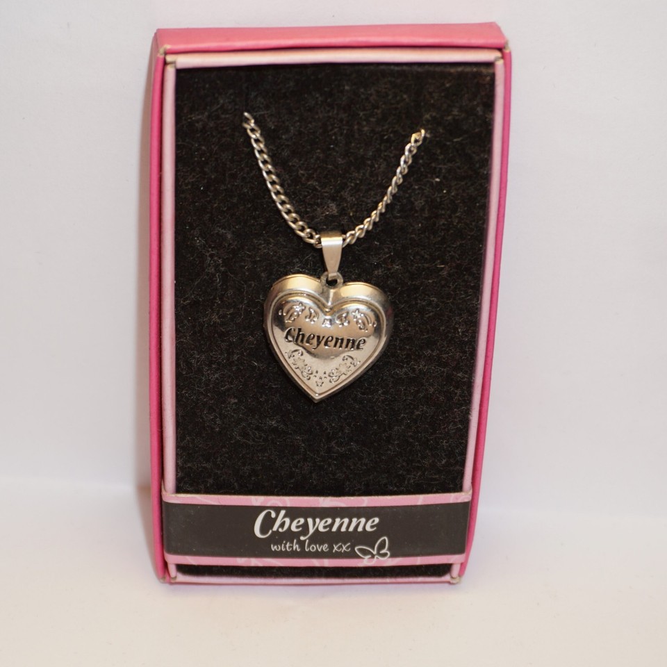 Love Locket Necklace Heart Silver Personalized Pick Name Mulberry ...
