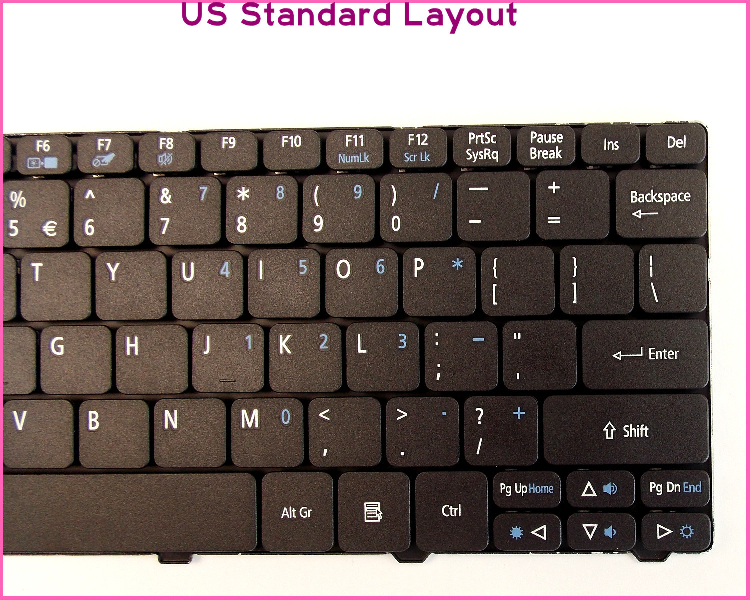 Laptop US Layout Keyboard for Acer Emachine 350 eM350 NAV51 355 eM355 ...