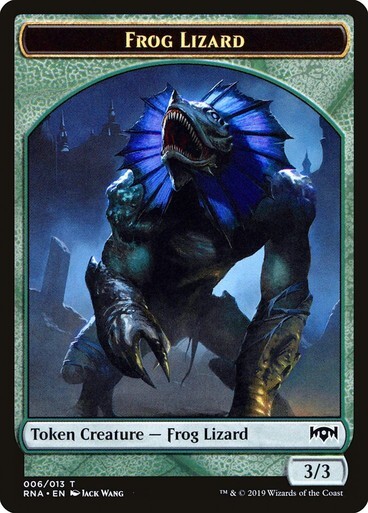 50 Token Cards - FROG LIZARD Tokens - Ravnica Allegiance (RNA) - Magic ...