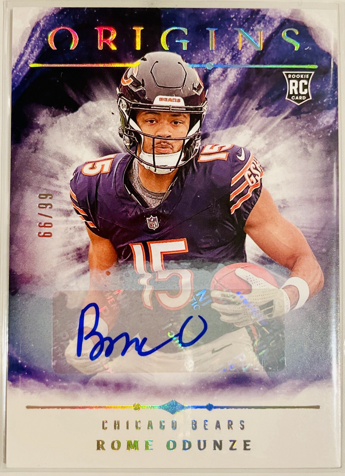 2024 Rome Odunze Panini Origins Rookie Auto /99 Bears #105 | eBay