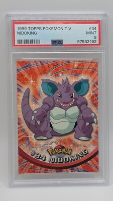 1999 Topps Pokémon T.V. #34 Nidoking Blue Logo PSA 9 MINT! | eBay