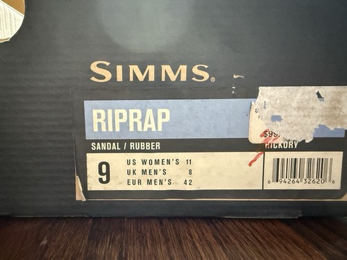 Simms RipRap Wading Sandal Rubber Sole Men's Size 9 Hickory | eBay