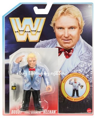 MATTEL WWE RETRO BOBBY HEENAN THE BRAIN WEASEL WRESTLING FIGURE WWF HOF ...