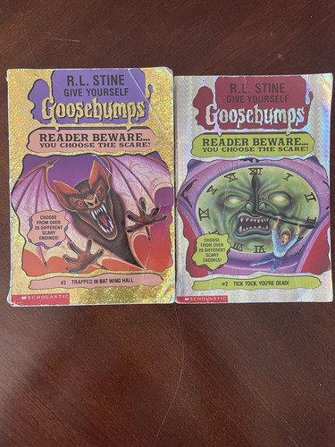 Give Yourself Goosebumps Books 2-3 RL Stine 1st Printings Tick Tock You ...