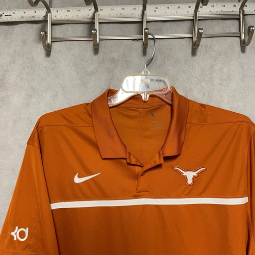 Nike Polo Shirt Men XXL UT Texas Longhorns Dri Fit Embroidered Logo ...