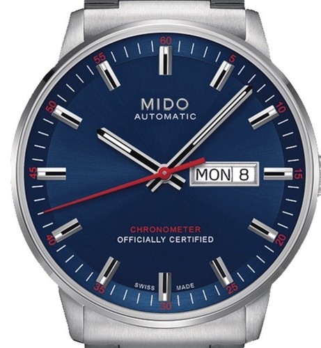 Mido Commander Chronometer Blue Automatic Sports Watch M021.431.11.041 ...