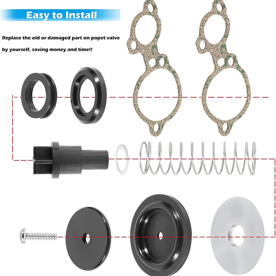 Poppet Valve Kit for Mercury Mariner Force 135-150-175-200HP 2.0L 2.5L ...