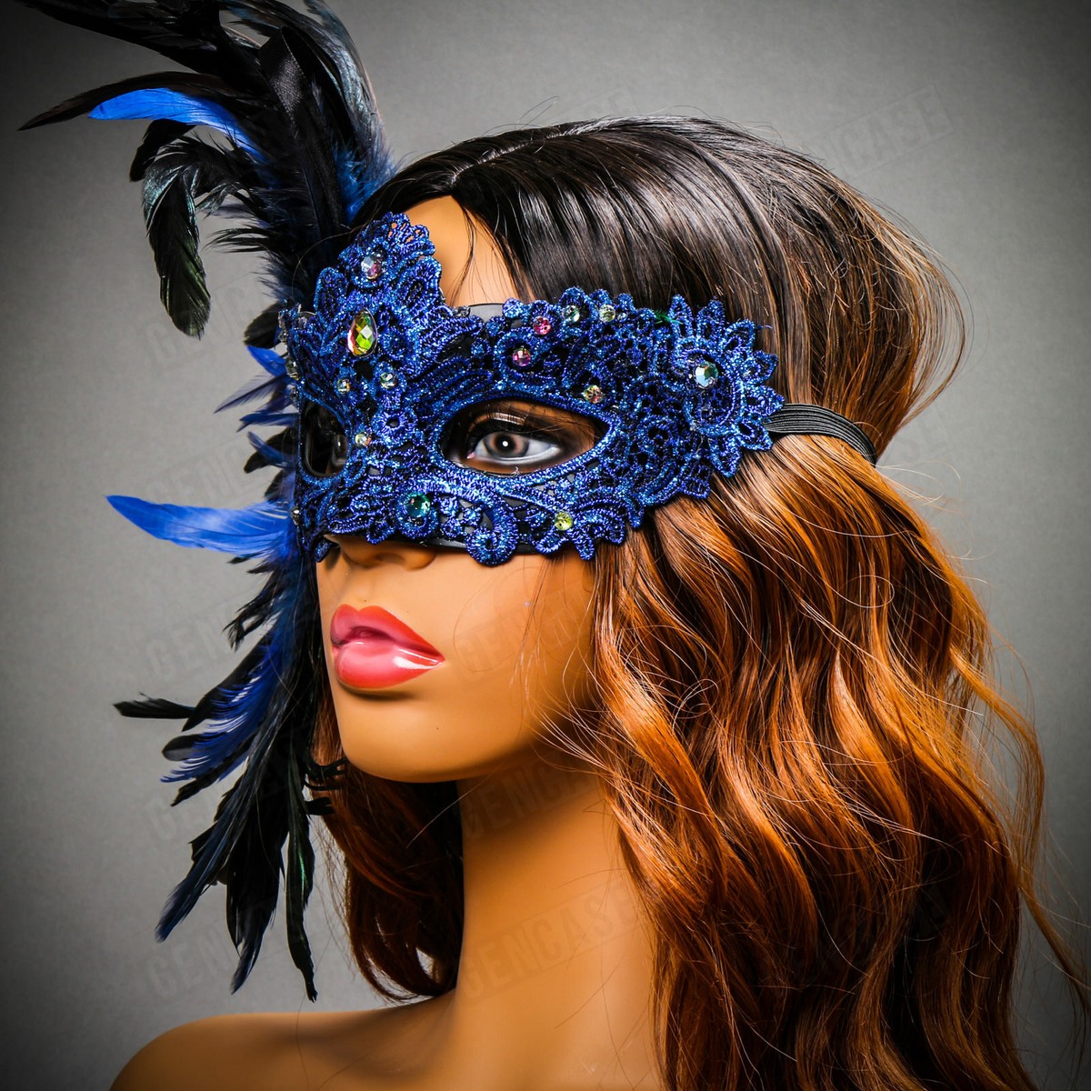 Royal Blue Masquerade Masks For Men