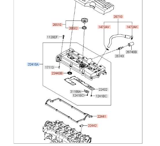 2001 Kia Rio Parts Diagram