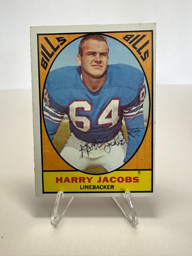 1967 Topps Harry Jacobs Signed Card Auto Autograph NFL Buffalo Bills | eBay