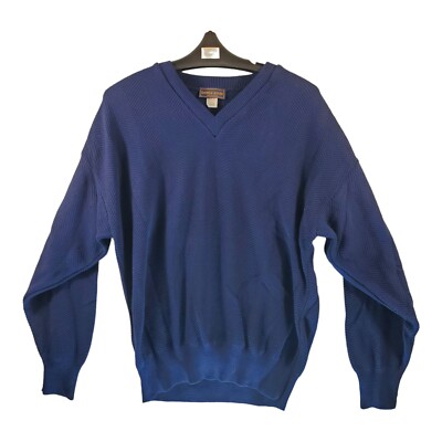 New WT Men's Vtg. Large Blue Sweater Andrew Rohan | eBay