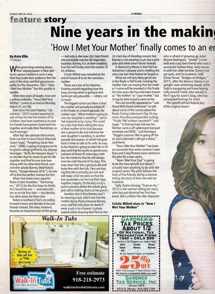 TV WORLD Magazine March 30 2014 Ed Weeks Adam Pally The Mindy Kaling ...