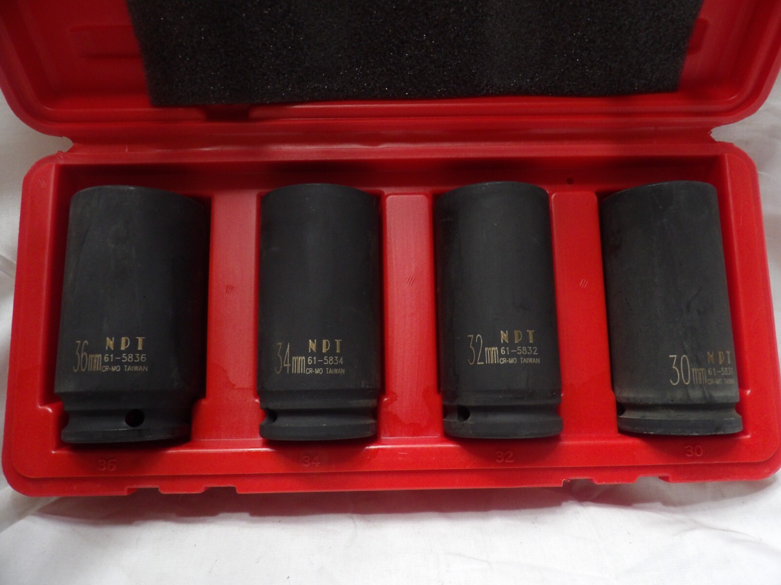 Napa 1/2" Drive Deep Well Impact Socket Set 61-0324 (30mm, 32mm, 34mm ...
