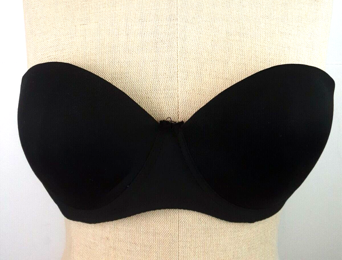 Tarea By Rue 21 RN 70829 Black Underwired Strapless Bra Size 34 C (11 ...