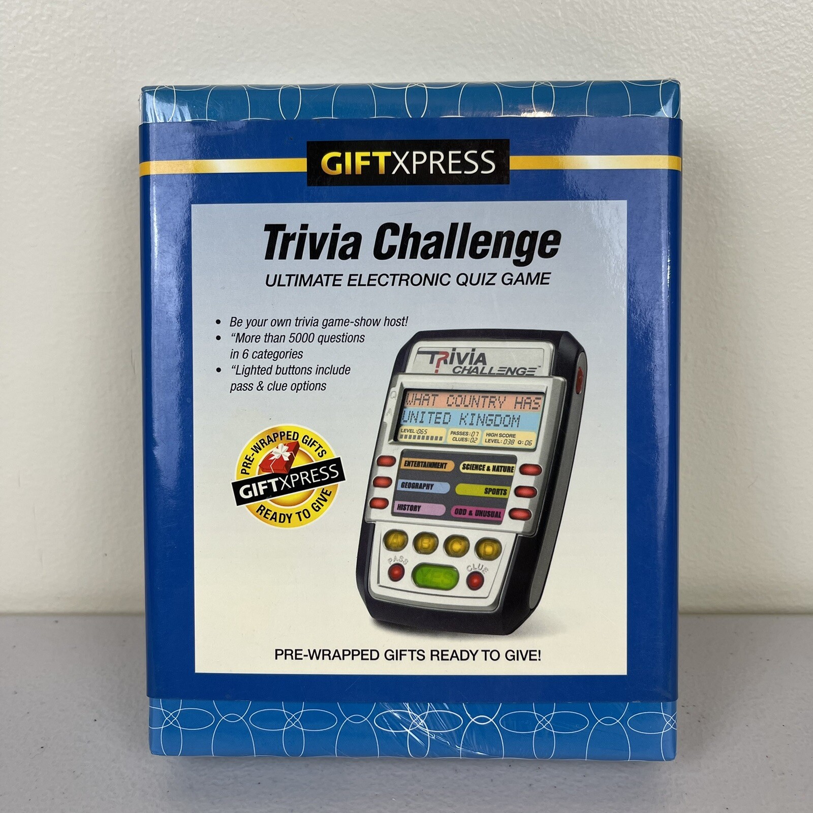 Giftxpress Trivia Challenge Handheld Electronic Quiz Game 5000 ...