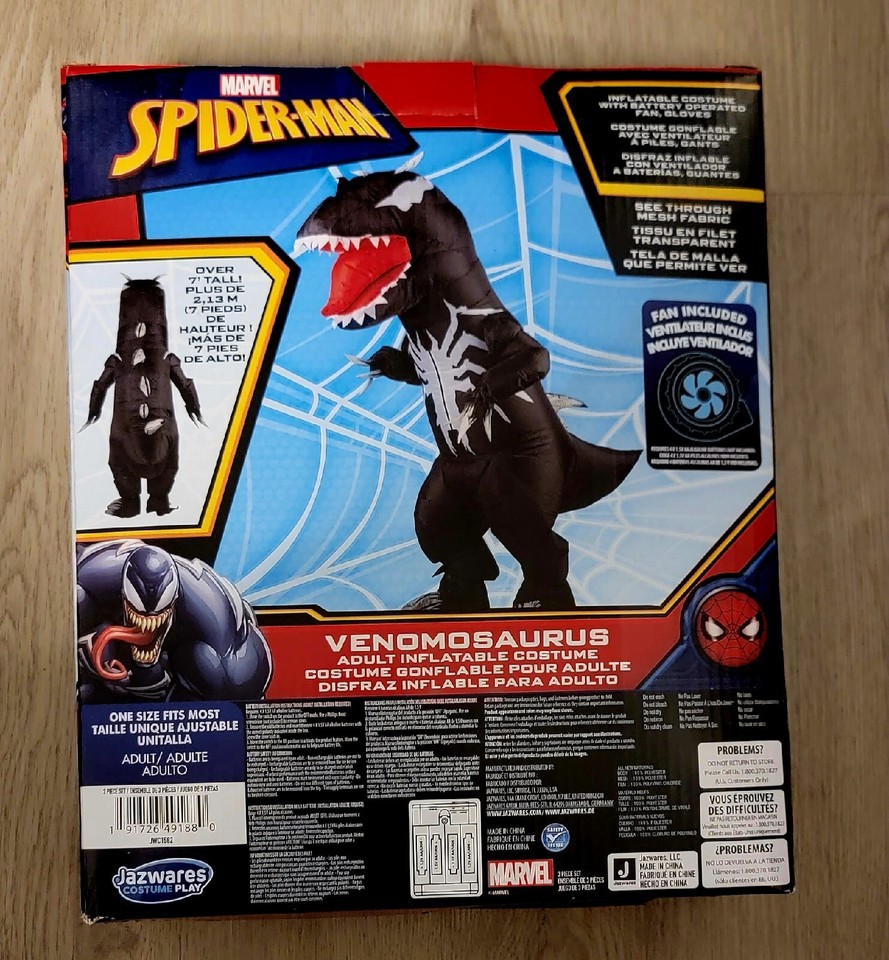Marvel Spider-Man Venom "Venomosaurus" Inflatable Adult Costume (One ...