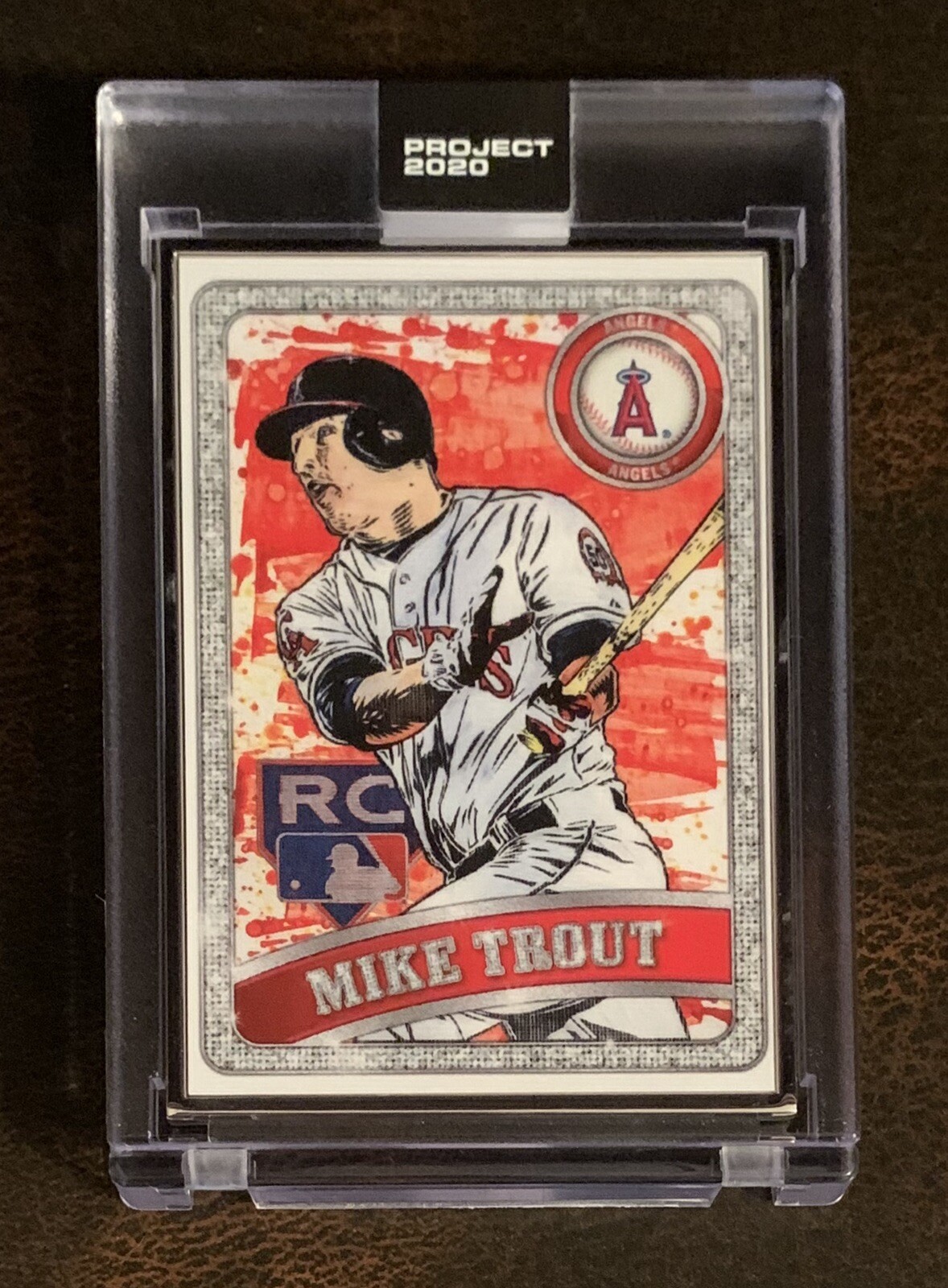 2020 TOPPS PROJECT 2020 #100 MIKE TROUT ARTIST PROOF 20/20 - BY BLAKE ...