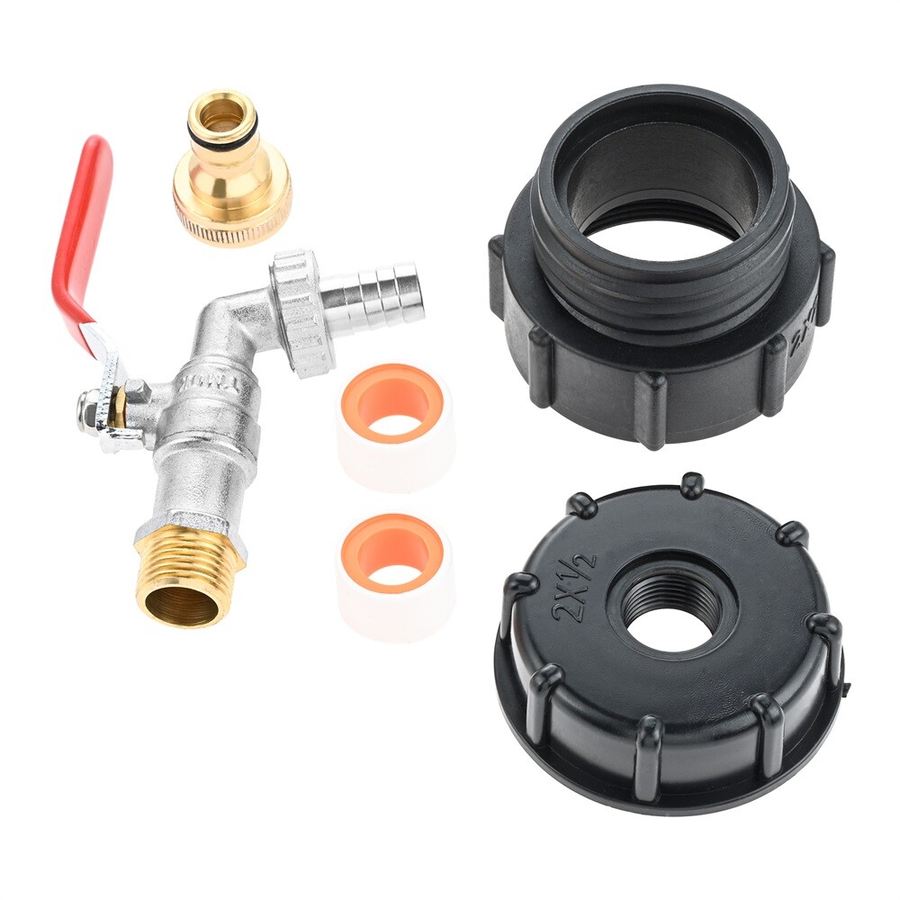 2"Fine Thread IBC Tank Adapter Kit 275-330 Gallon Water Tank IBC Tank ...