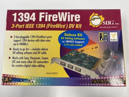 NEW SIIG, Inc. 1394 DV-Cam Kit NN2601 FireWire | eBay