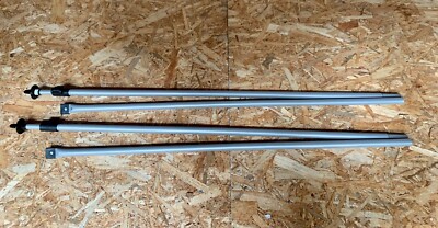 2 x Quest Windlock Universal Awning Rear Upright Pole Caravan Motorhome ...