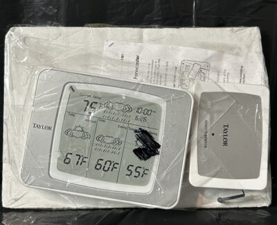 Taylor Today’s 24 Hour Forecaster With Remote Sensor Model 1381-21 Lot ...