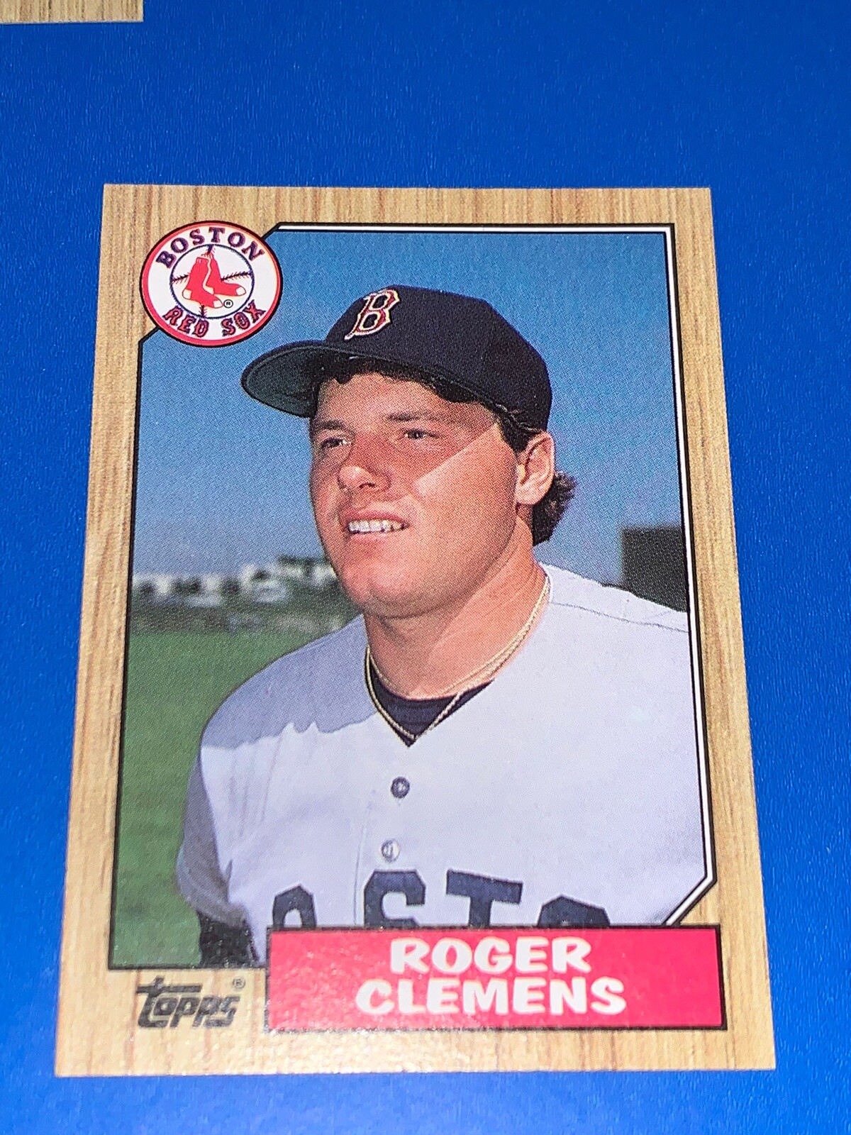 1987 Topps Roger Clemens Baseball Card #340 Boston Red Sox Set Break NM ...