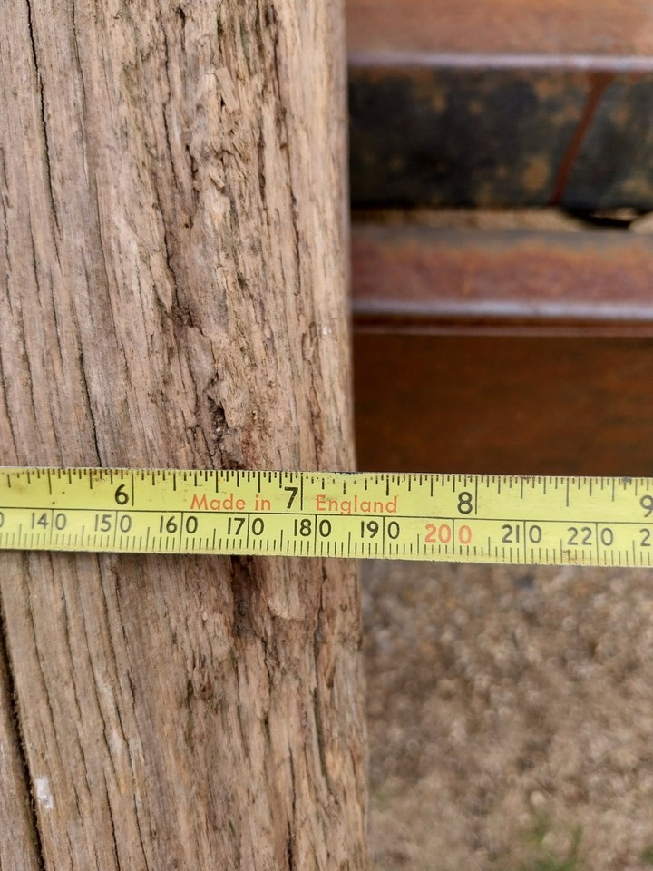 Beautifully Weathered New Forest Oak Gate Post Garden Feature | eBay UK