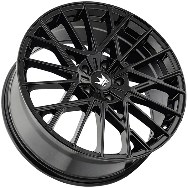(Set of 4) Mazzi 378 Jinx 18x8 5x4.5" +40mm Gloss Black Wheels Rims 18 ...