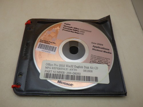 Desktop Computer CD Discs Office Professional 2003 win32 4 discs ...