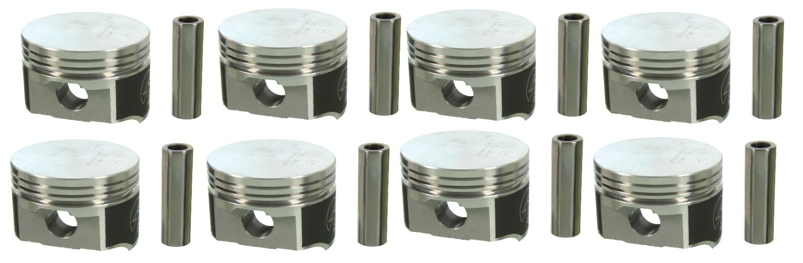 SPEED PRO Forged Coated Flat Top Pistons Set/8 for Oldsmobile/Olds 350 ...