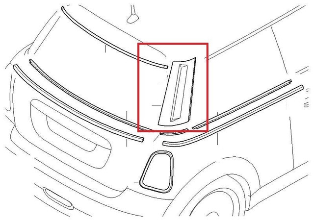 2007 MINI Cooper Hatch Base R56 Rear Right Passenger C-pillar Cover ...